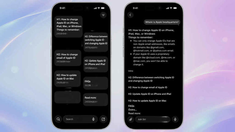 Apple’s biggest Siri upgrade yet? AI chatbot, smarter search revamp and ...