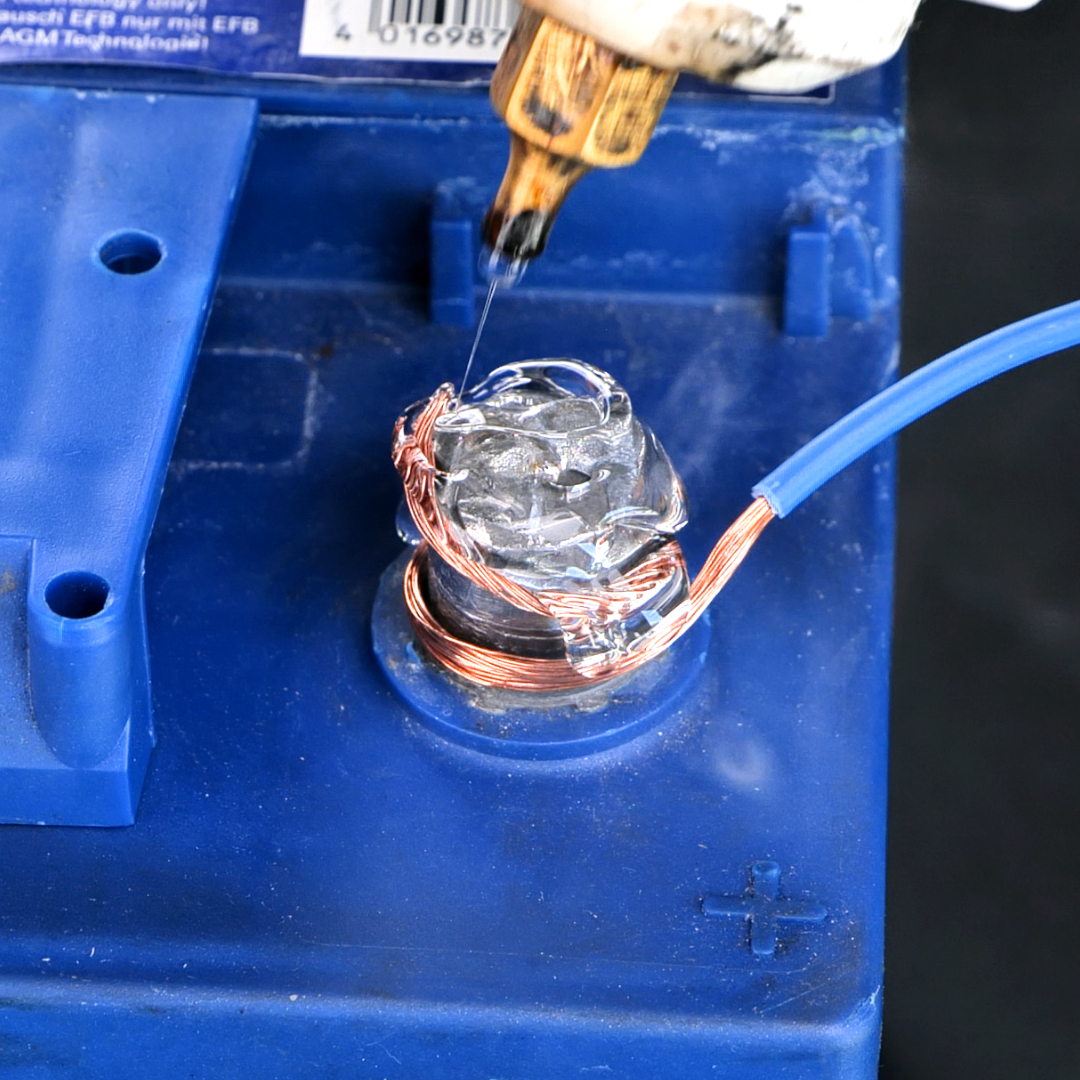 The perfect way to attach cables to batteries! 👏