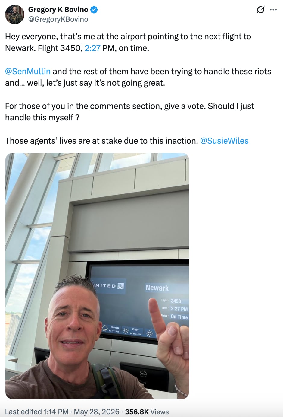 Ousted border control commander Greg Bovino launches MAGA revolt