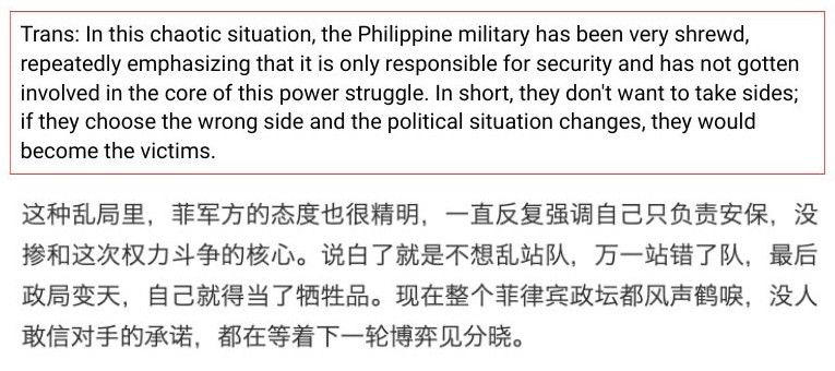 Over 100 Chinese posts falsely claim military split with Marcos after ...