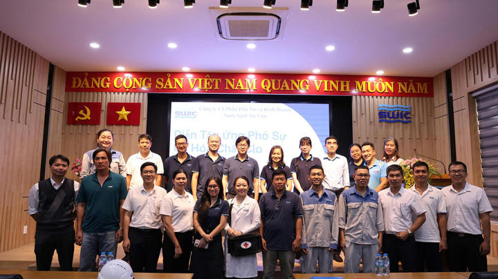 SWIC diễn tập ứng phó sự cố clo, bảo đảm cấp nước an toàn