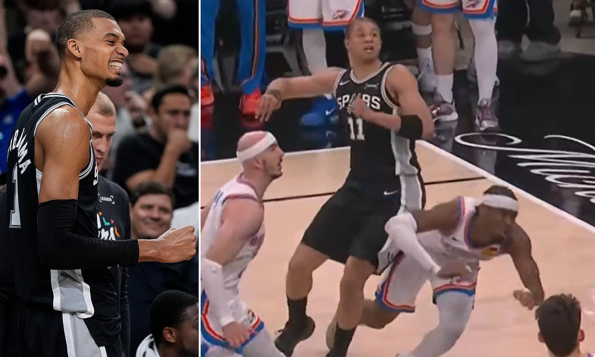 Spurs destroy Thunder to set up Game 7 showdown as SGA takes brutal hit ...