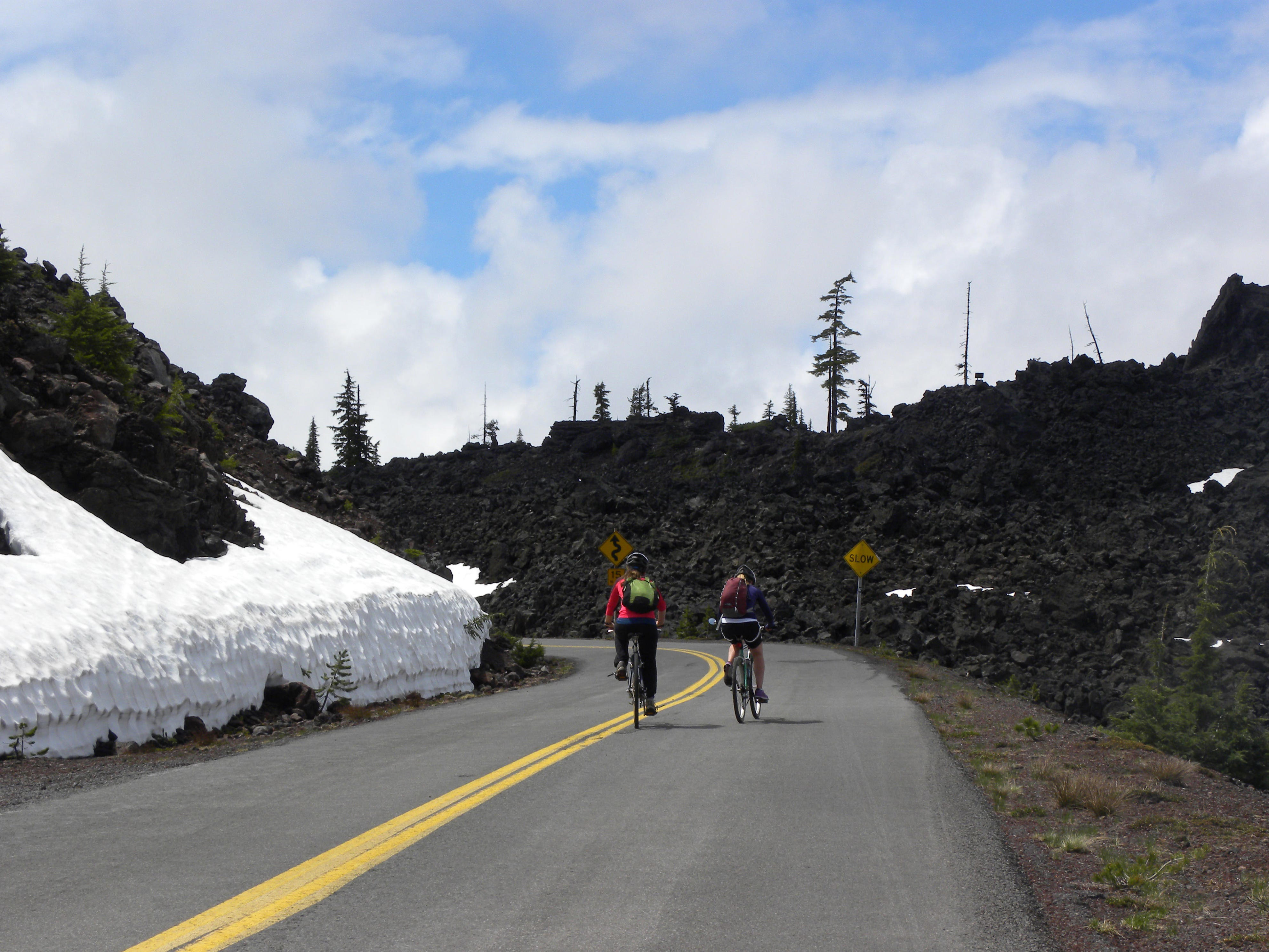 McKenzie Pass Highway remains closed to cyclists, ODOT says