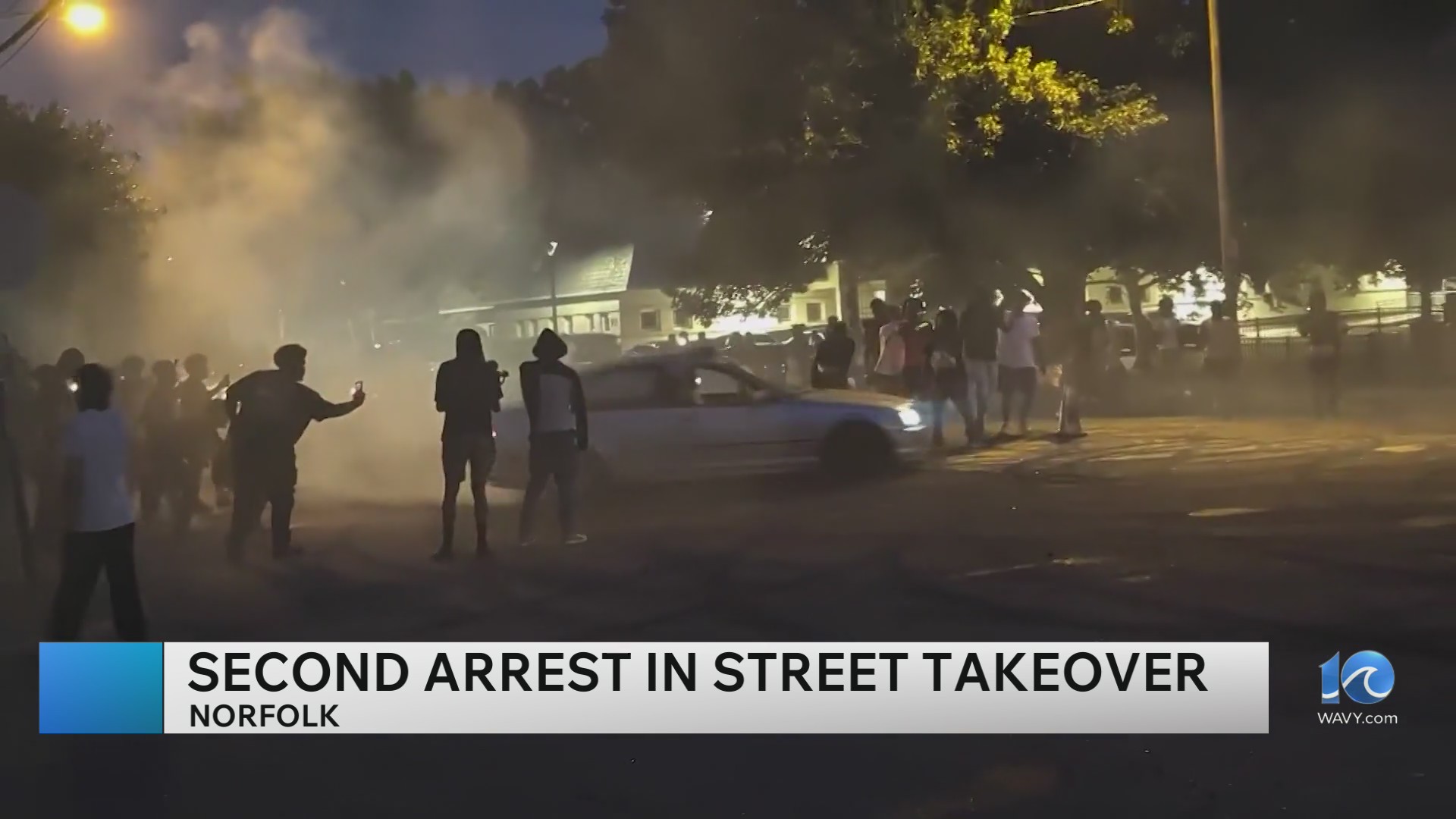 Second arrest made in Norfolk street takeover incident