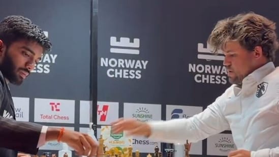 Magnus Carlsen avenges painful D Gukesh defeat that sparked viral table ...