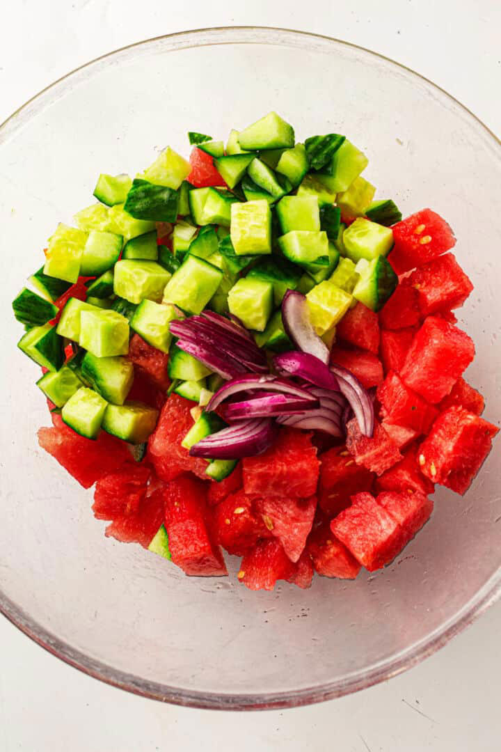 Watermelon feta salad
