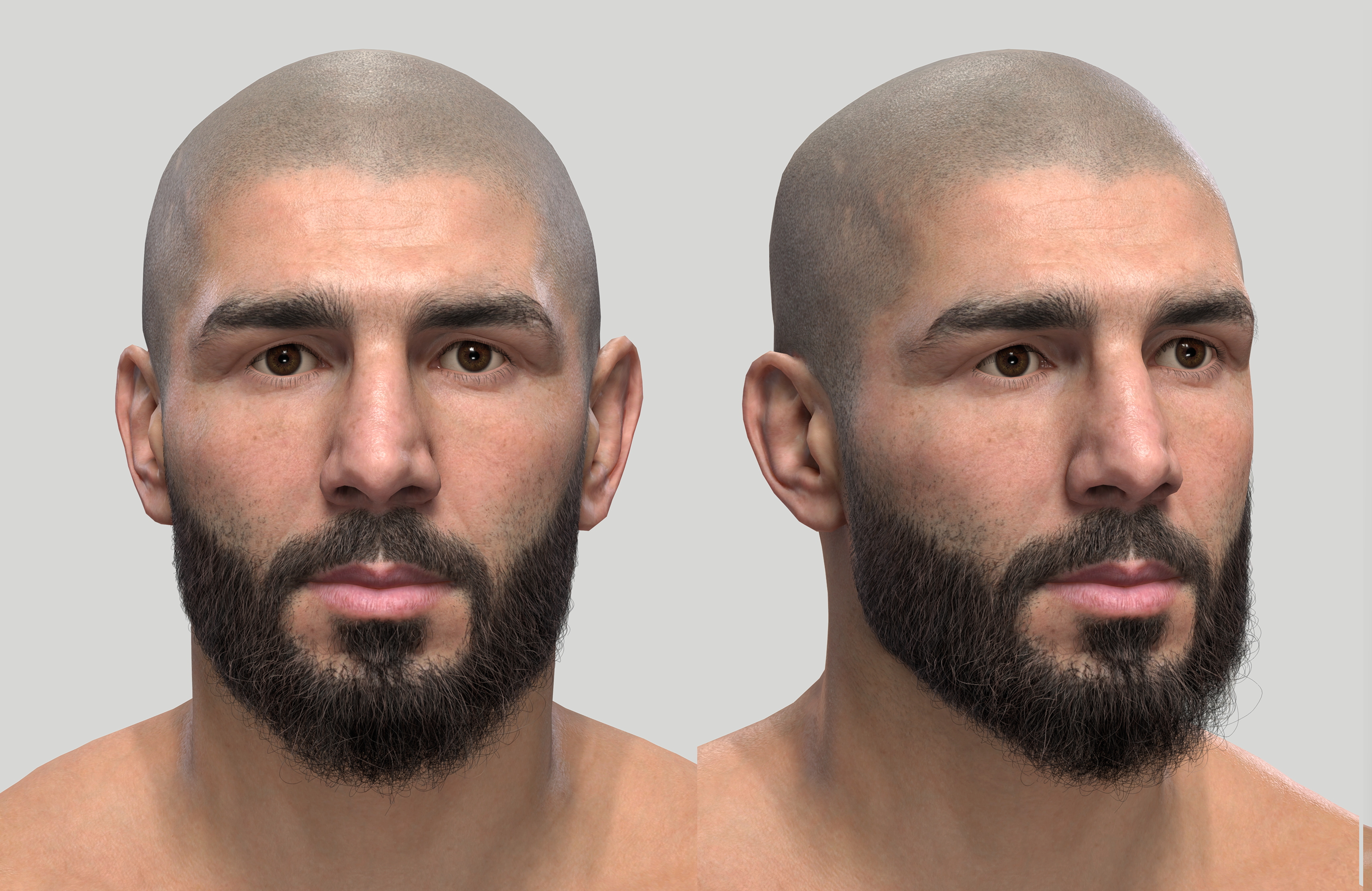 EA Sports UFC 6 - Head and hair character models