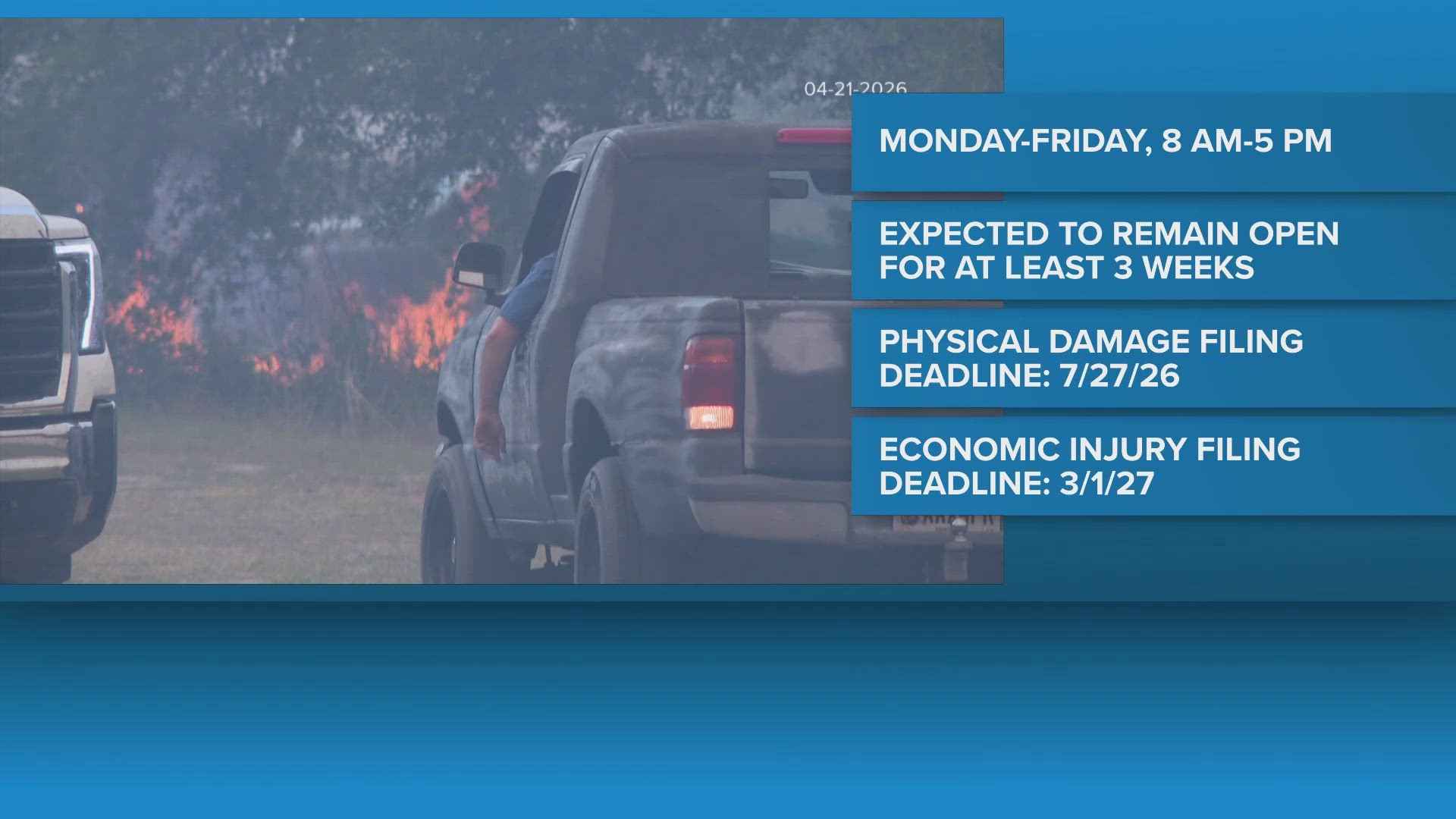 Disaster loans available for people impacted by Brantley County wildfire