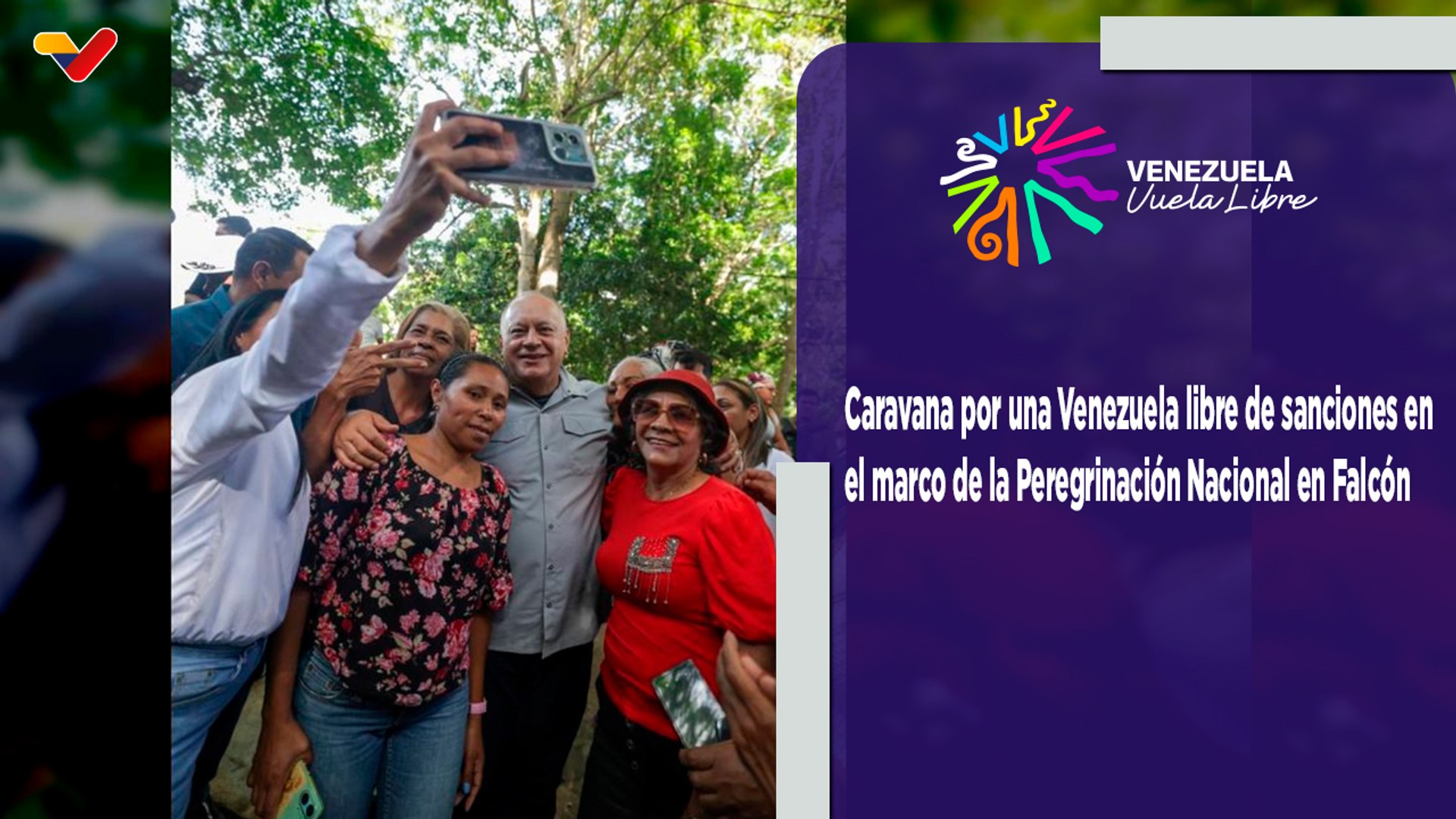Diosdado Cabello lidera la caravana por una Venezuela libre de bloqueos ...