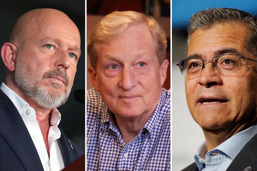 Becerra leads governor's race, with Hilton and Steyer in tight contest ...