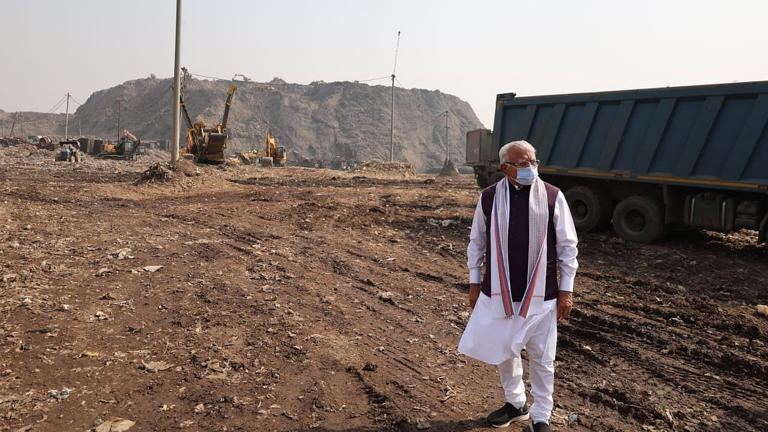 Efforts are on to clear site on a war footing: Khattar inspects Bhalswa ...