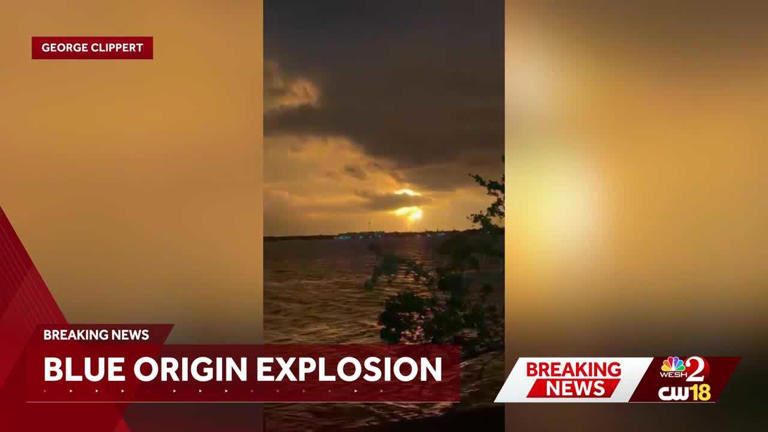 Blue Origin rocket explodes during test at Kennedy Space Center