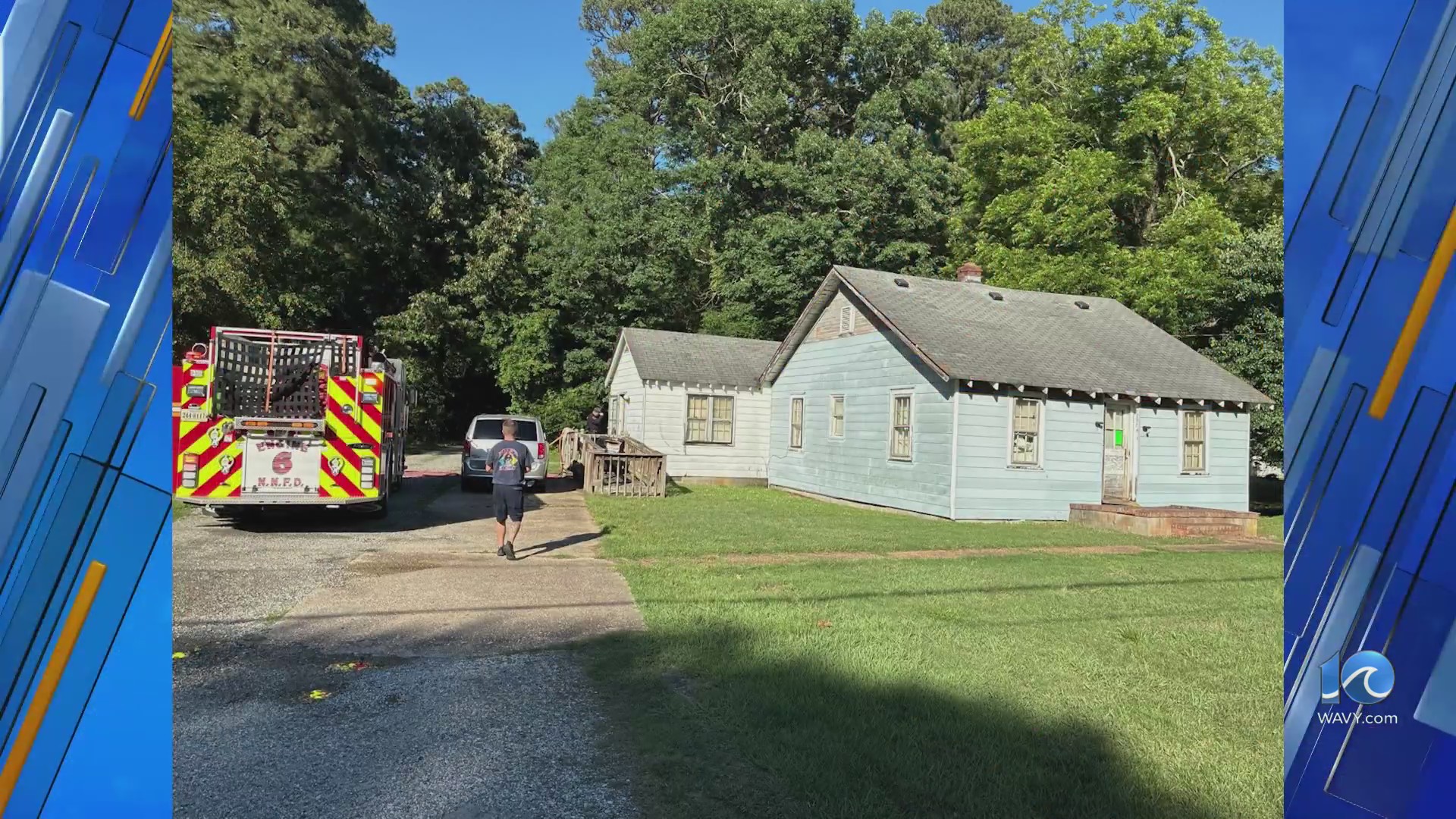 Man displaced after apparent electrical fire in Newport News home