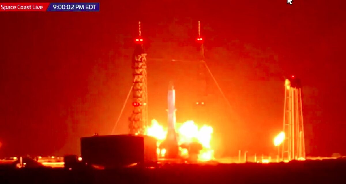 Bezos rocket named after astronaut and senator blows up