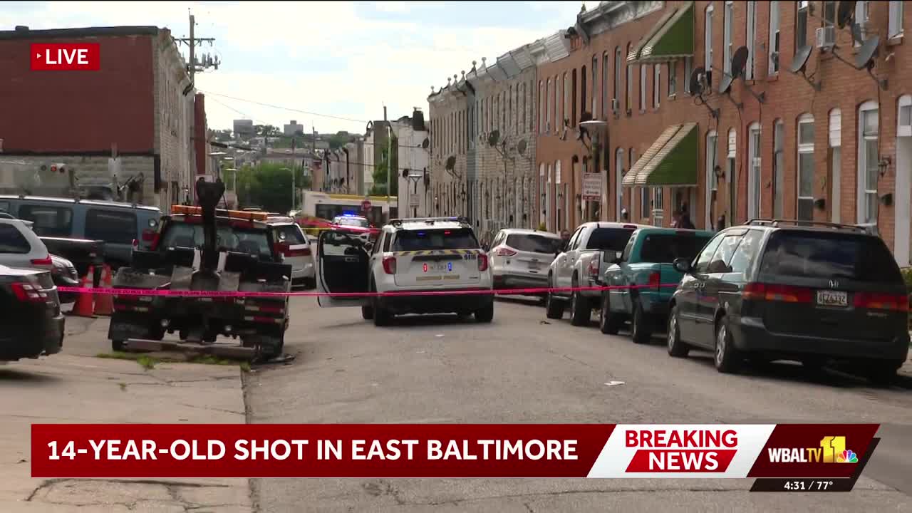 Breaking: Teenager shot in East Baltimore