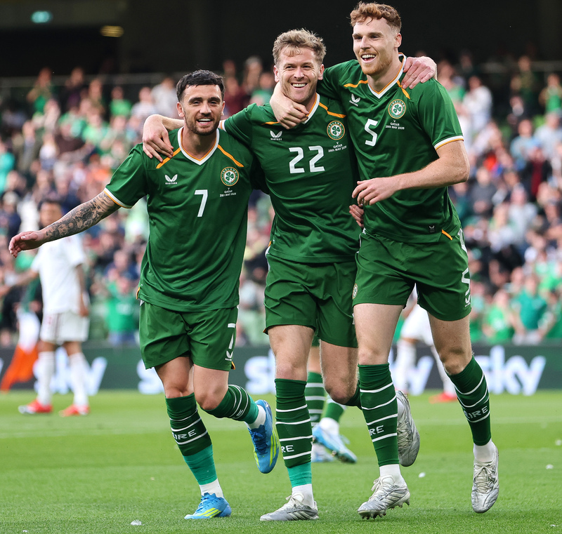 Bittersweet night for Ireland with red cards, debuts and protests ...