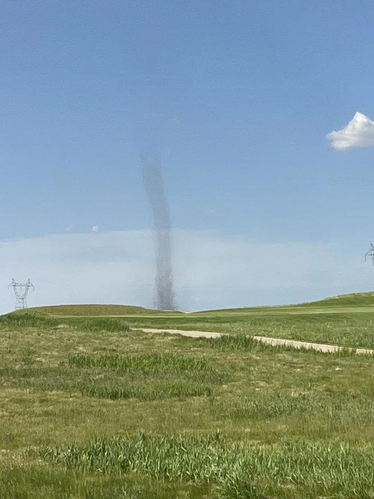 Unusual landspout formation spotted near Valley Springs