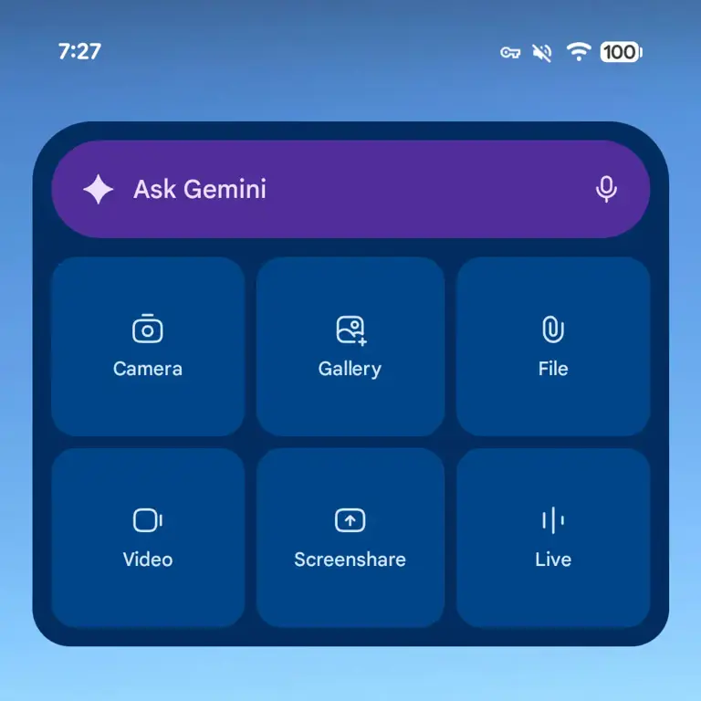 Google freshens up Gemini Live with new voices, widget gets a cleaner look