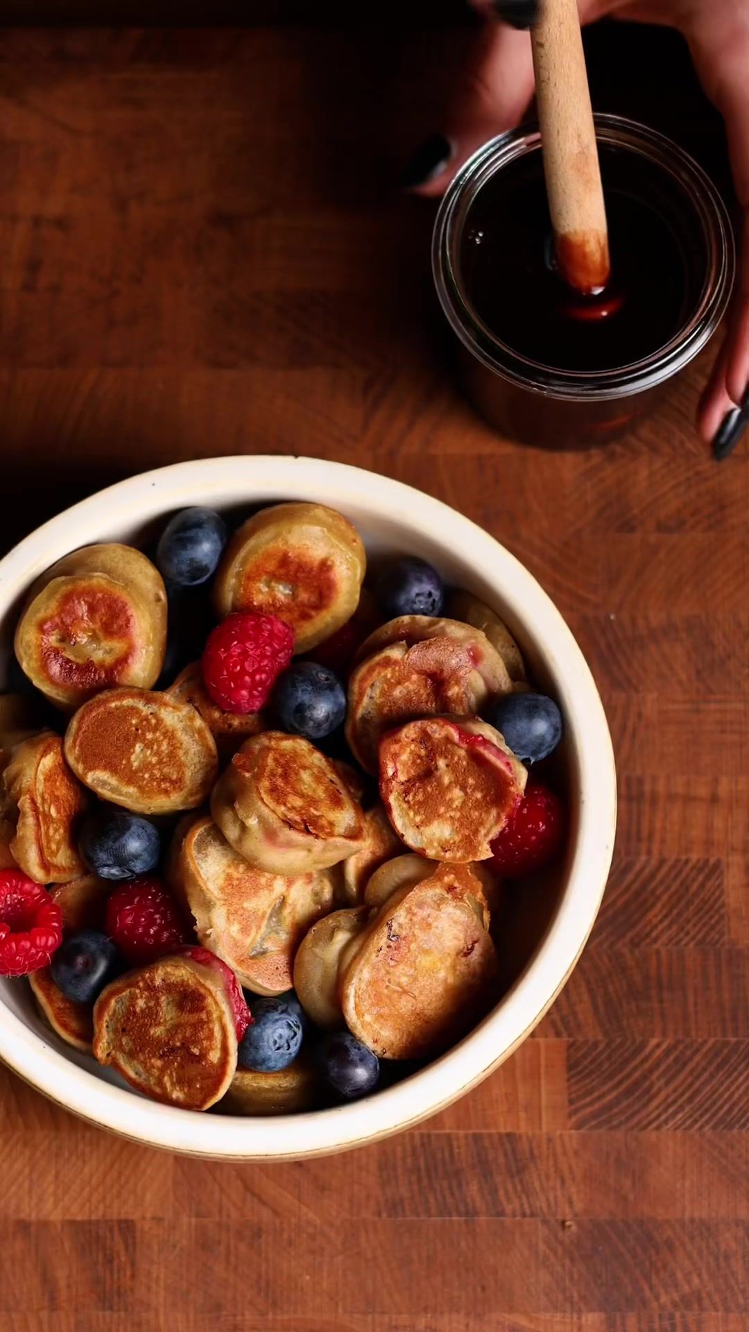 High Protein Mini Pancakes einfach und fluffig