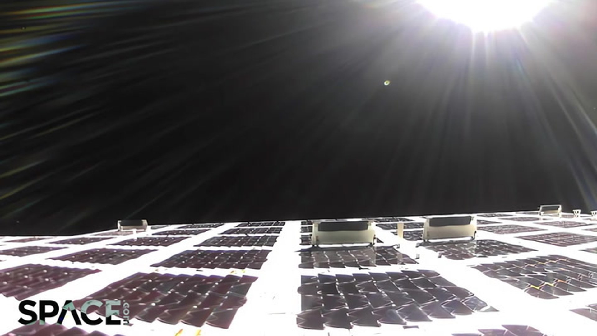 Watch the largest communications array deployed yet in low-Earth orbit