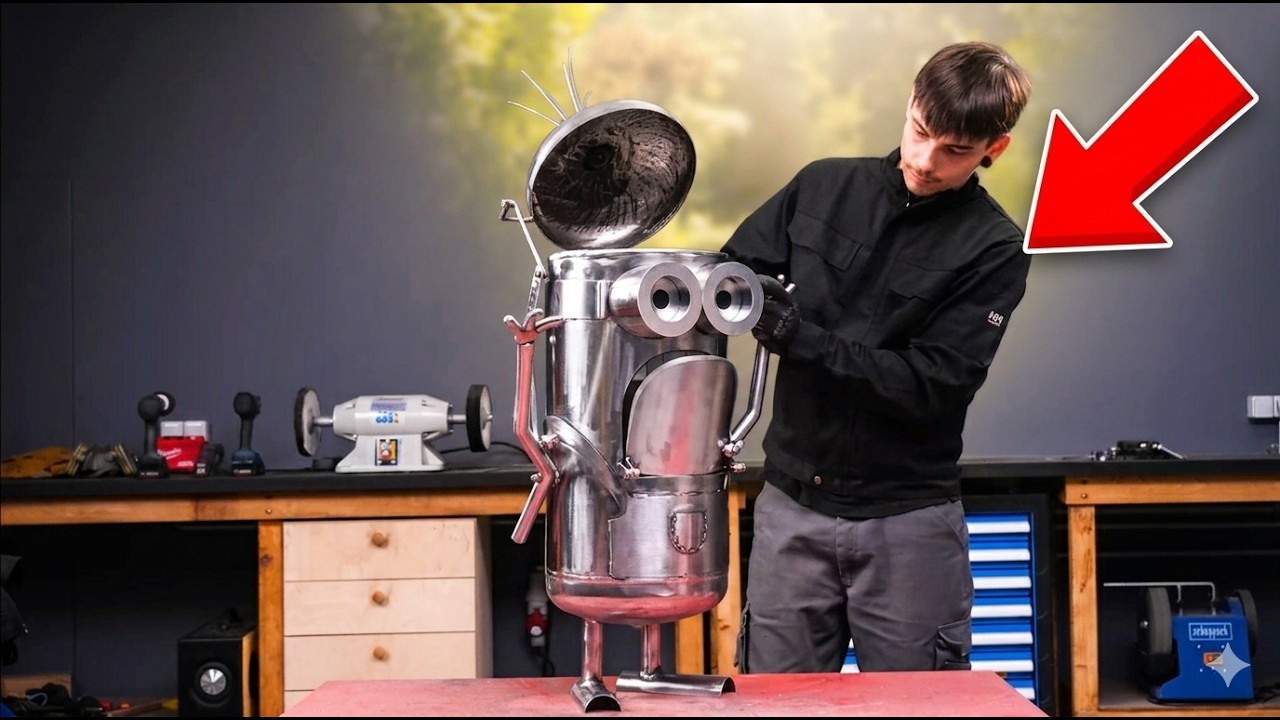 I built a giant minion BBQ grill that actually works!