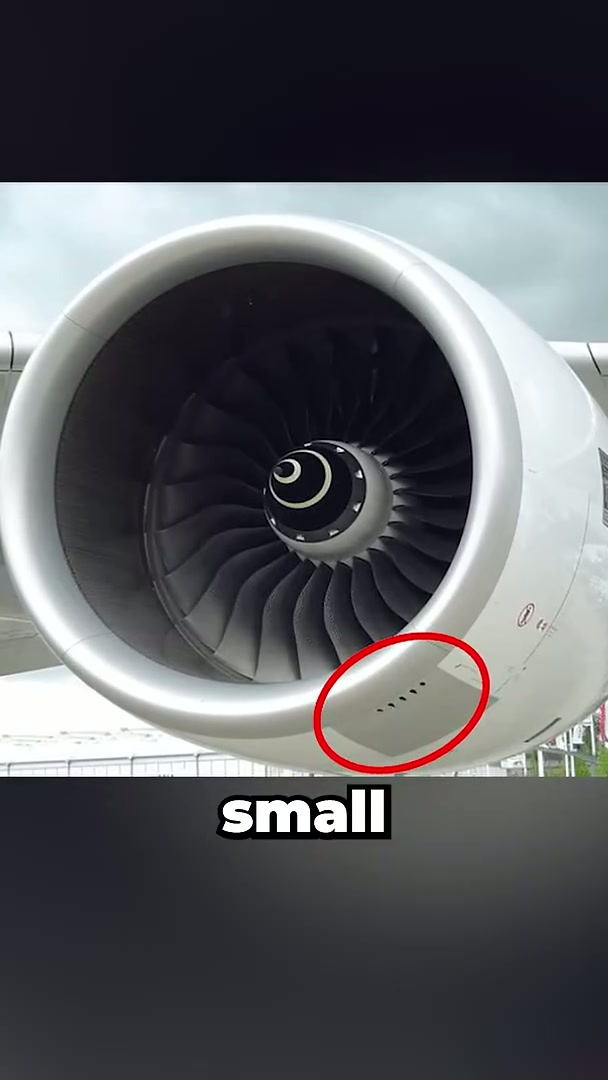 Why do jet engines have tiny vents?