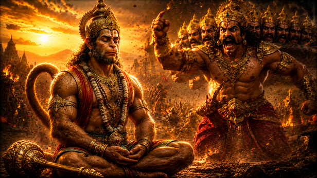 5 times Hanuman Ji proved that silence is greater than anger