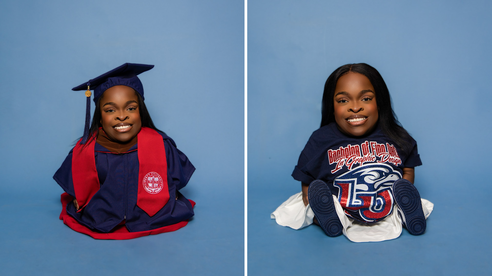 World's shortest professional model graduates from Liberty University ...
