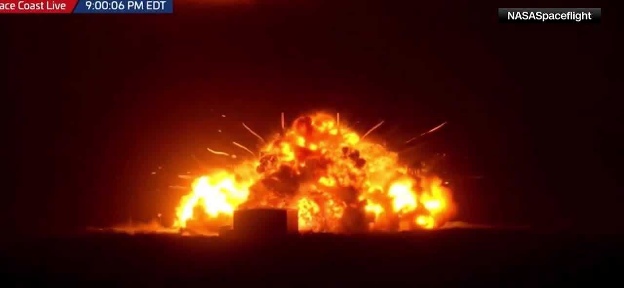 Blue Origin rocket explodes during test at Kennedy Space Center
