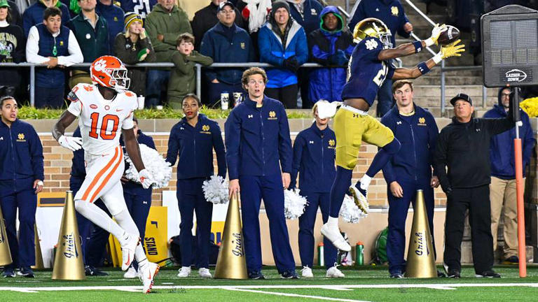 Notre Dame football's greatest recent interceptions