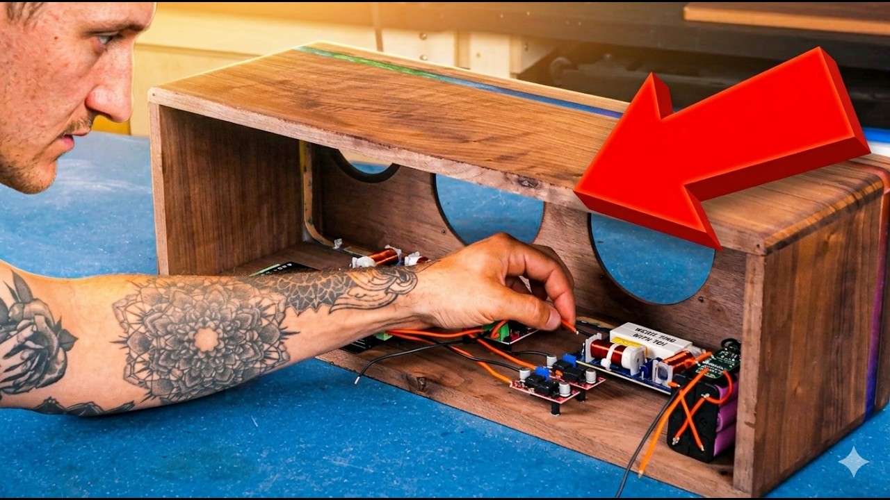 Building a wooden party boombox from scratch!
