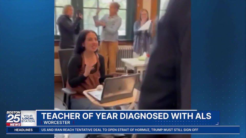 Mass. teacher of the year inspires students in face of ALS diagnosis