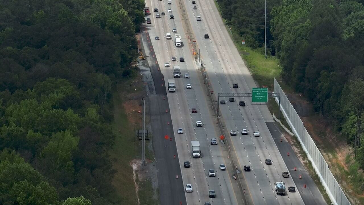 Rain slows massive Georgia 400 express lanes project, but GDOT says it ...