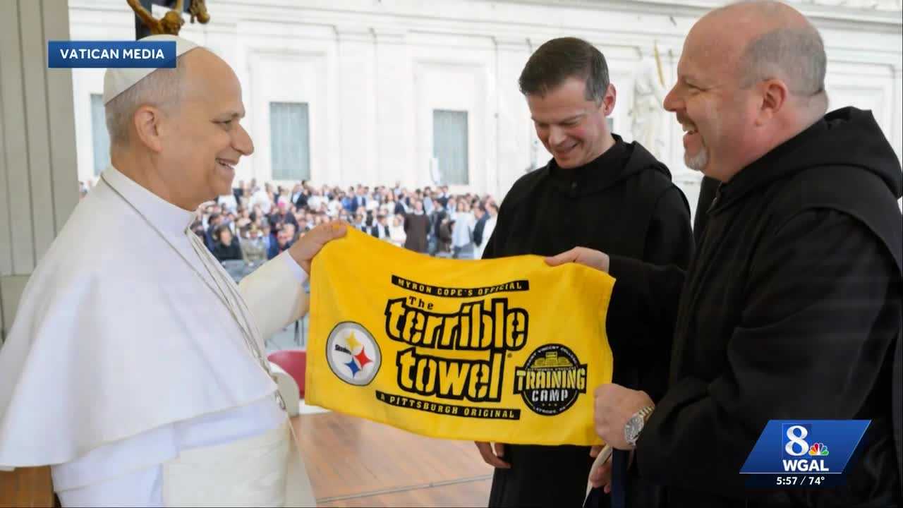 Leaders from Saint Vincent College presented Pope Leo XIV with a ...