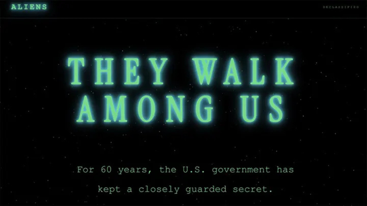 'Aliens walk among us': Trump White House launches UFO-style ...