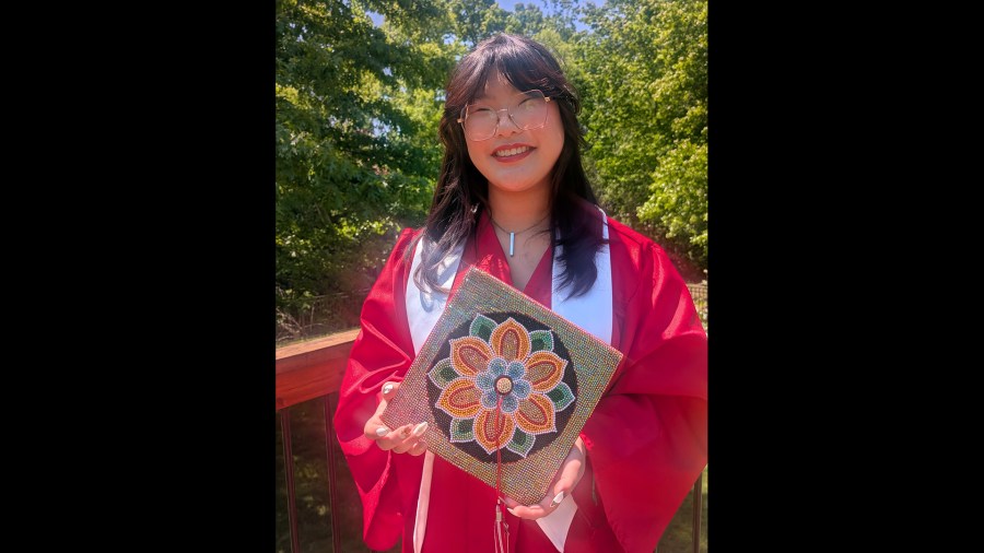 Korean adoptee honors heritage with graduation speech, cap