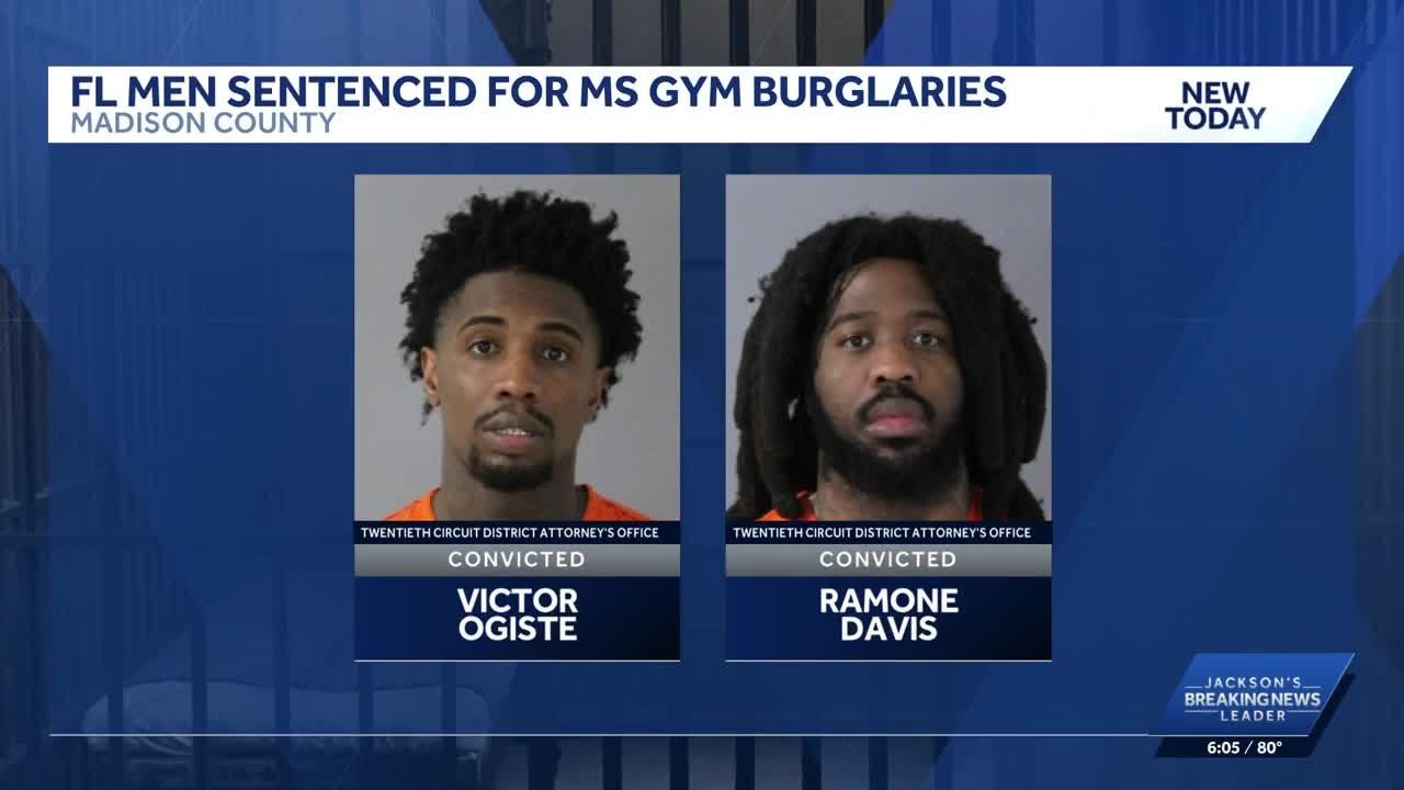2 sentenced for burglaries at Madison gym