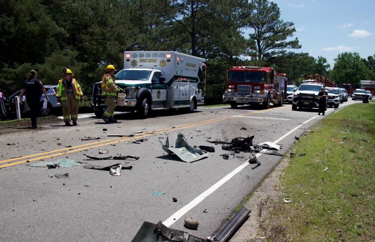 Crash involving log truck shuts down major Prince George County road