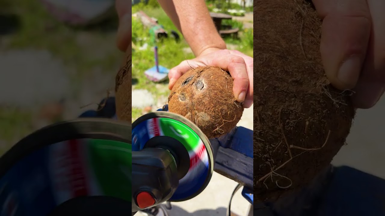 Coconut shell cup DIY that looks surprisingly premium 🥥☕