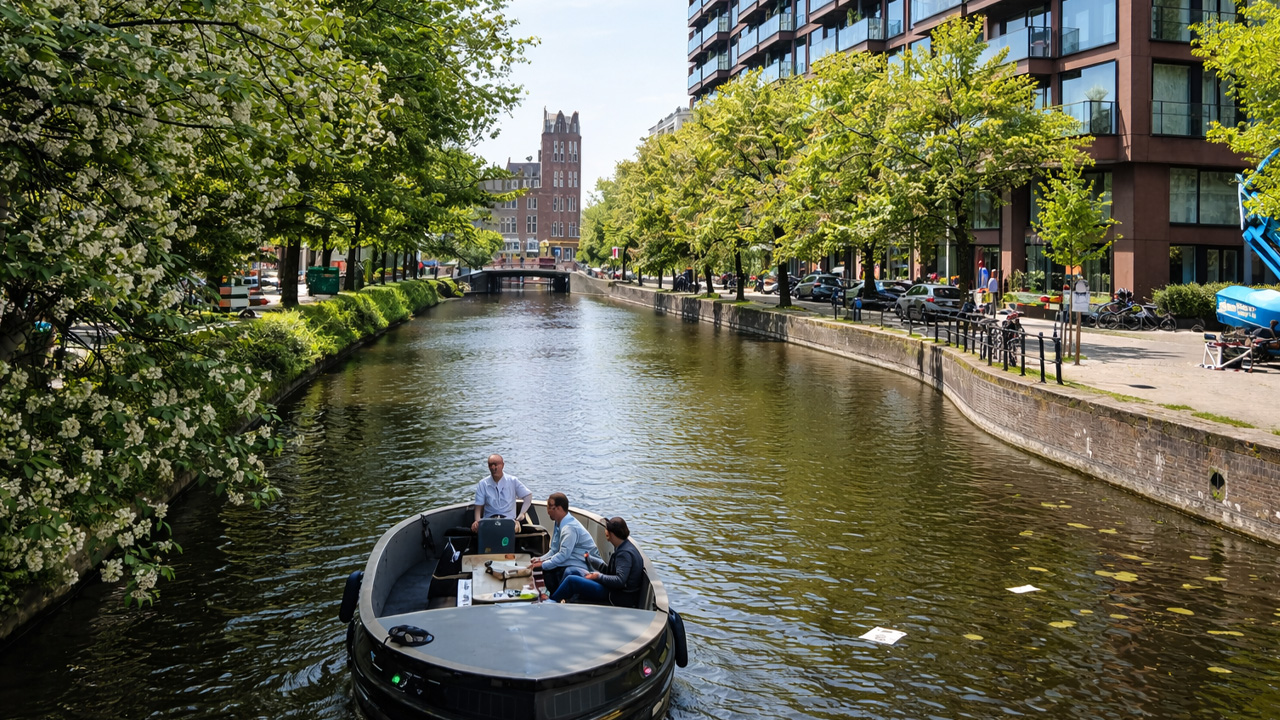 What Den Haag’s canal streets look like in spring
