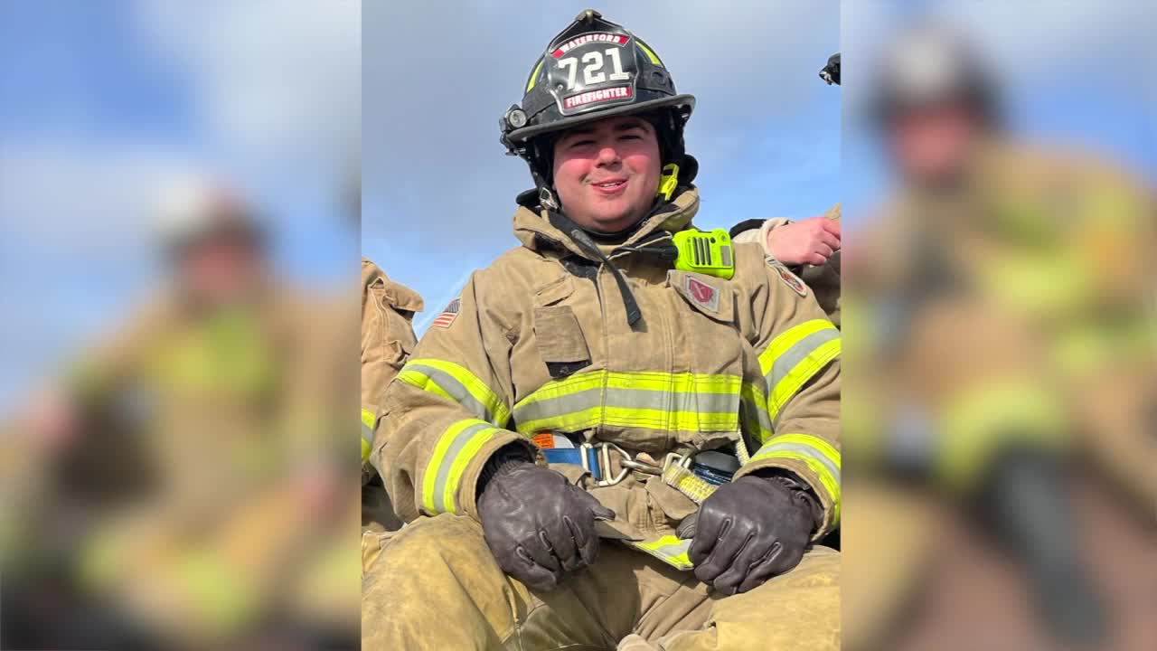Waterford community rallies around injured firefighter Quinn Adamek ...