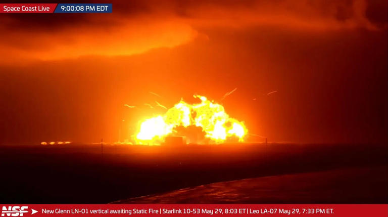 Why Blue Origin's New Glenn rocket exploded during hotfire test and ...