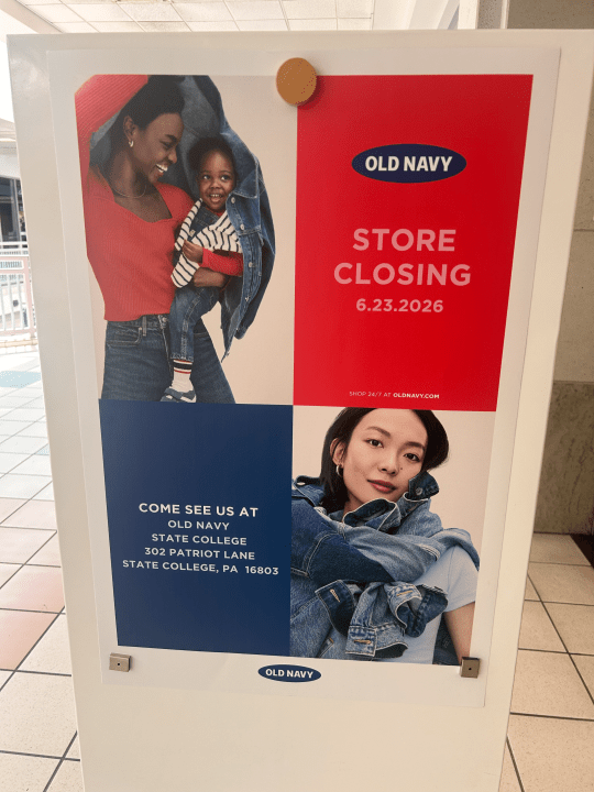 Old Navy announces closure of Logan Valley Mall store, 'Be respectful ...