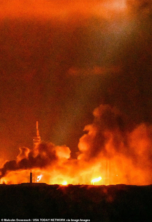 Blue Origin rocket explodes into GIANT fireball on launch pad during ...