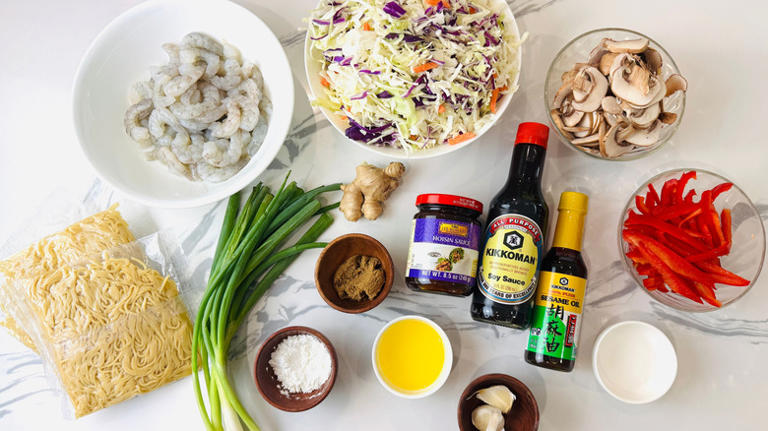 Shrimp lo mein recipe