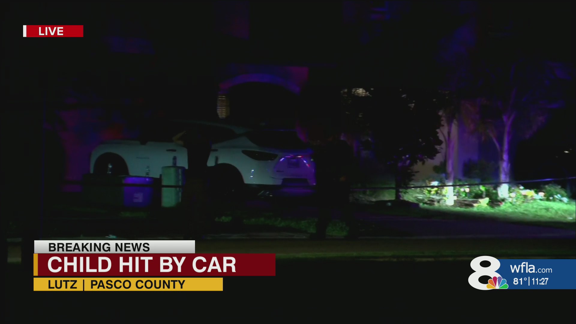 Child hospitalized after being hit by car while riding bike in Lutz