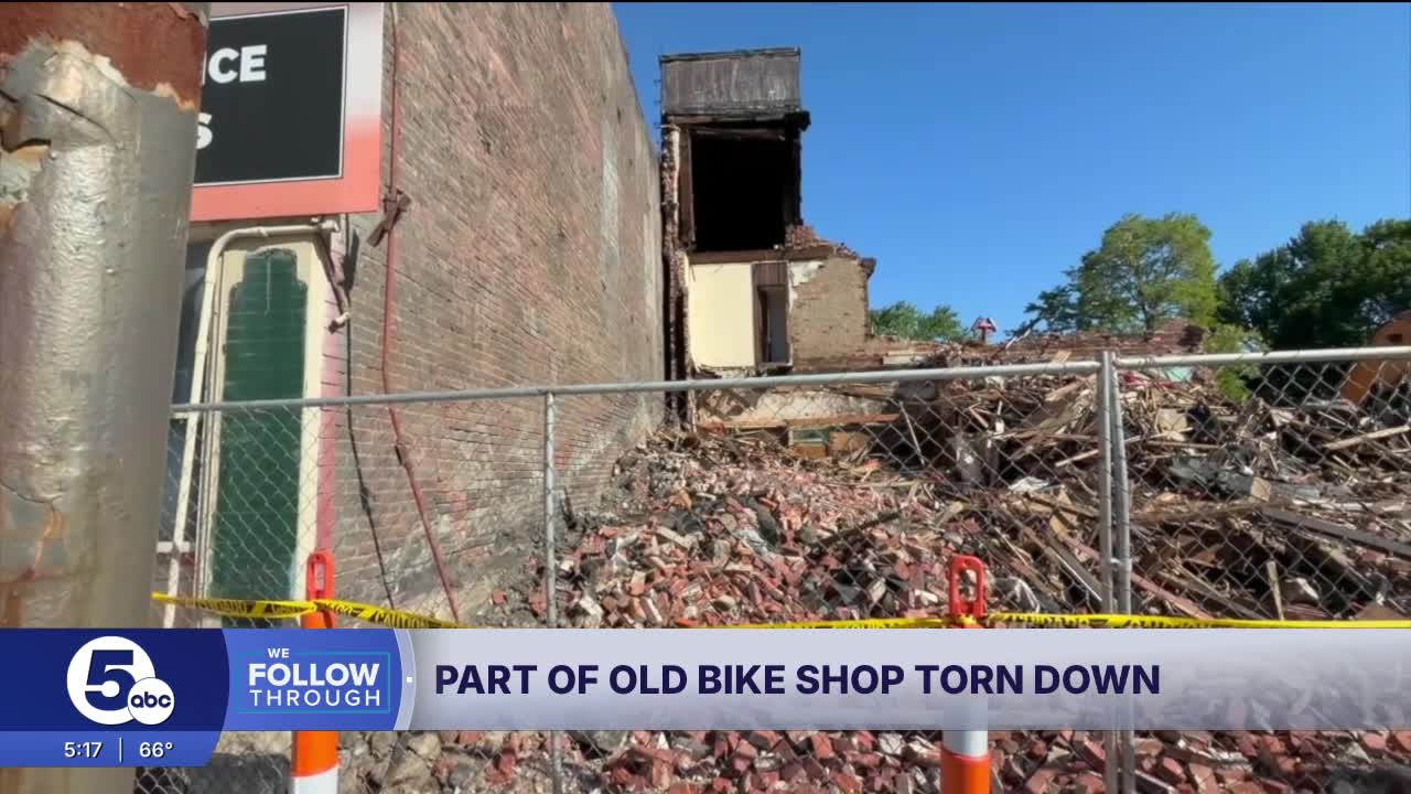 Fridrich Bicycle closed in 2024; City of Cleveland demolishes part of ...