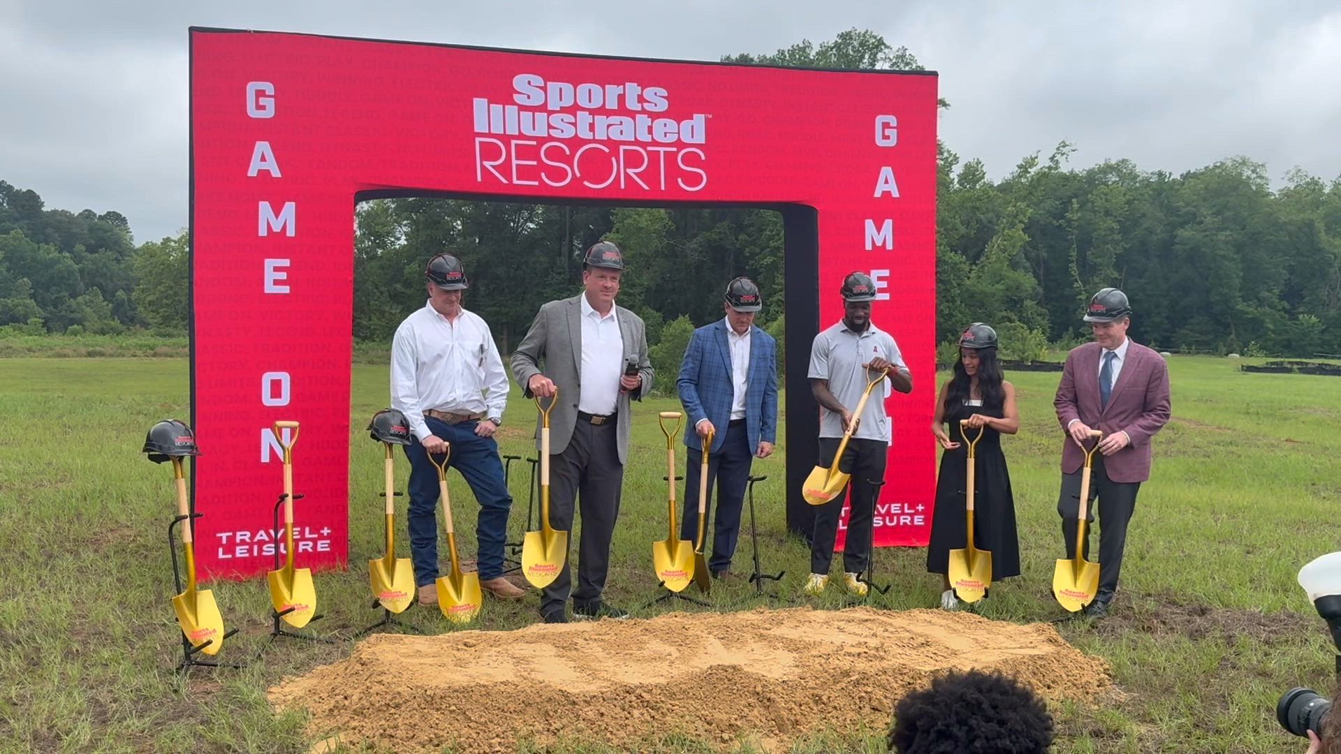 Community leaders and executives break ground for the Sports ...