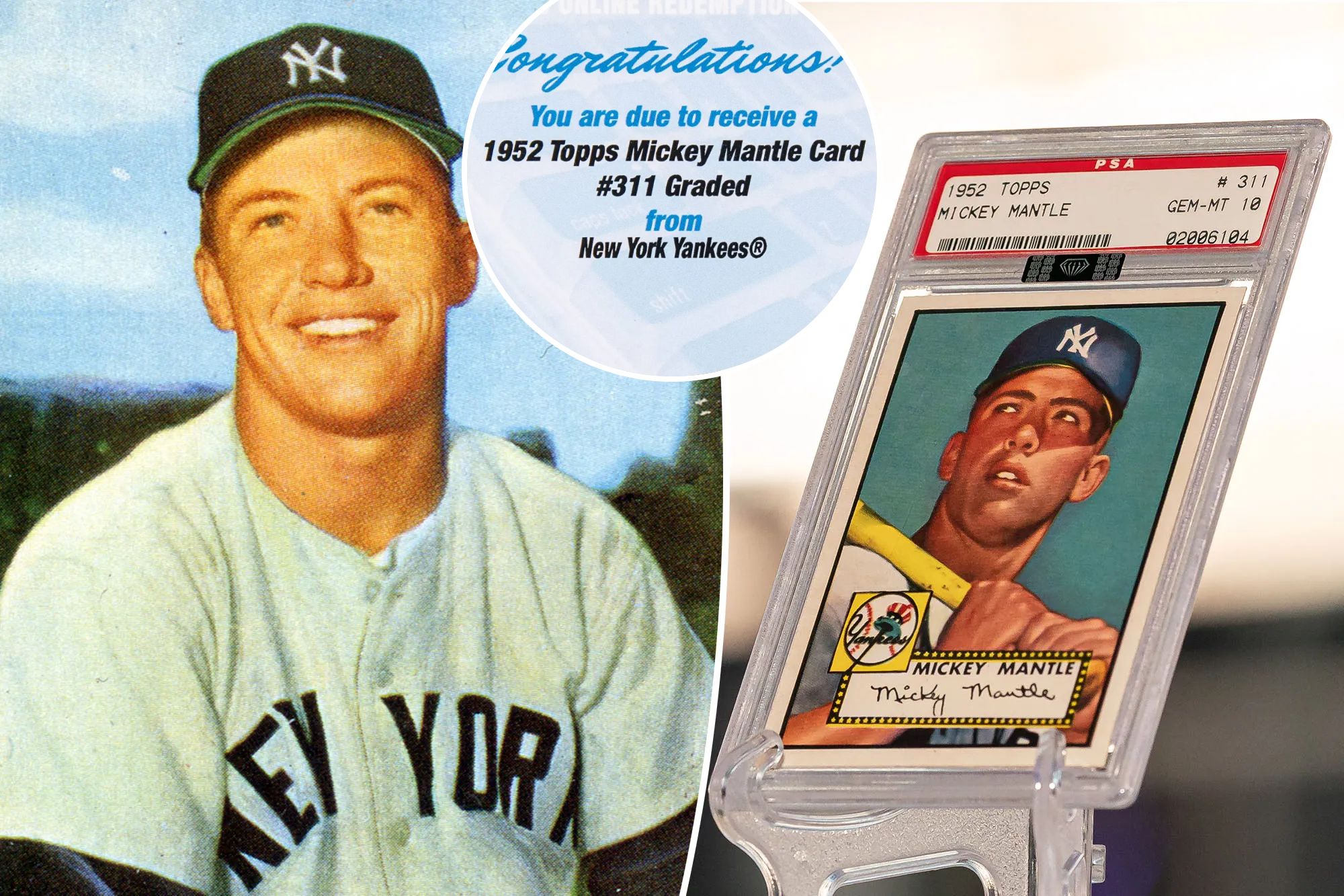 Prized Mickey Mantle Topps 1952 card surfaces on eBay-owned platform Goldin
