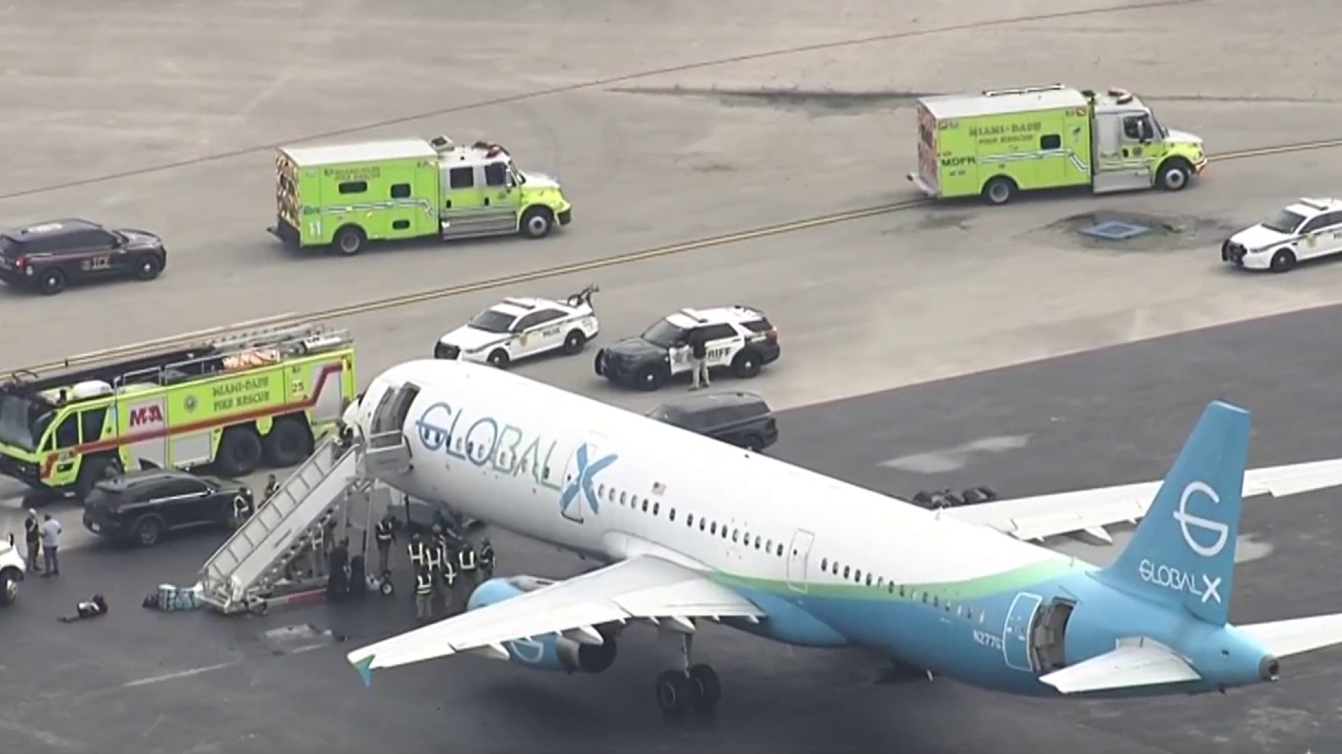 Varios hospitalizados tras problemas con un avión en aeropuerto de ...